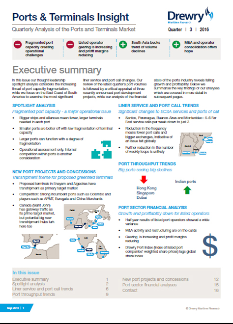 Drewry - Maritime Research, Consulting and Financial Advisory Services